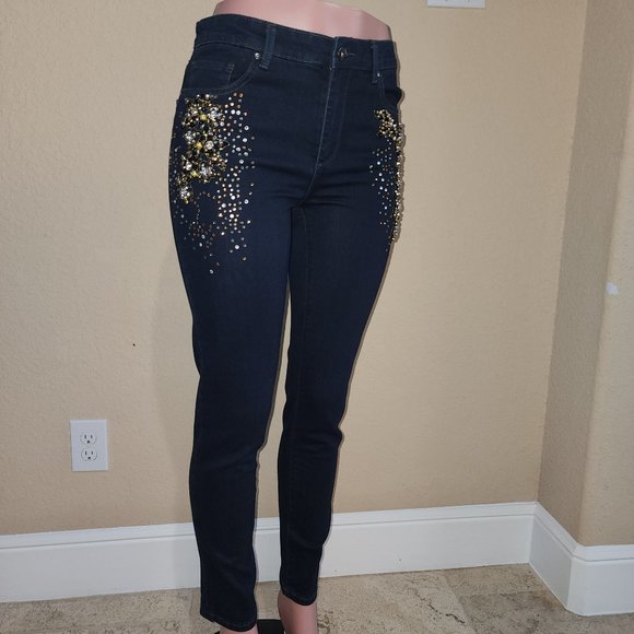 Cache | Jeans | Cache Embellished Slim Jean | Poshmark